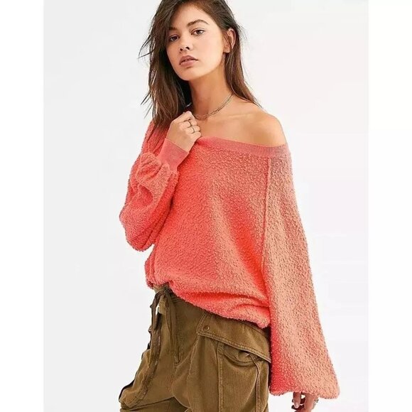 Free People | Sweaters | Free People Found My Friend Boucle Pullover ...